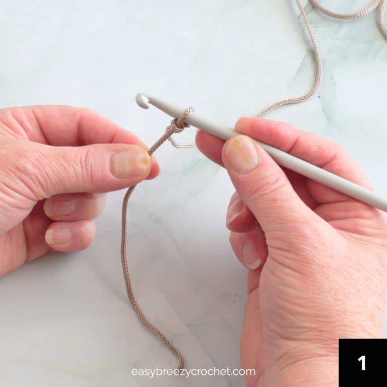 How To Crochet A Chain Stitch (ch) - Beginner Guide | Easy Breezy Crochet
