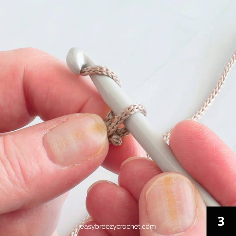 How To Crochet A Chain Stitch (ch) - Beginner Guide | Easy Breezy Crochet