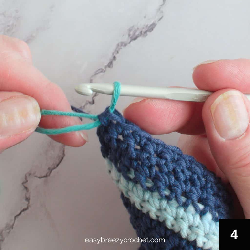 How To Change Color In Crochet | Easy Breezy Crochet