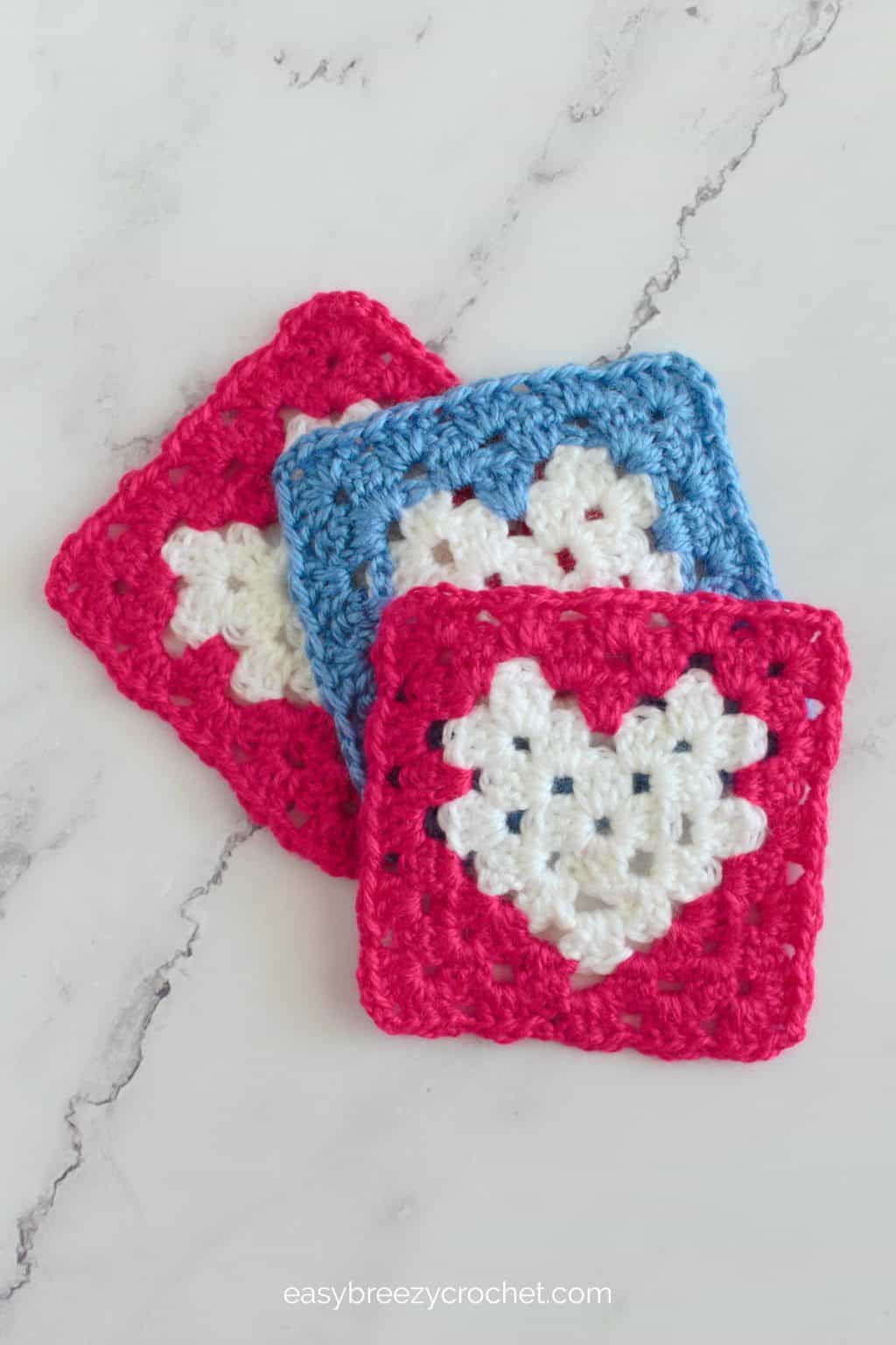 Crochet Heart Granny Square For Beginners | Easy Breezy Crochet