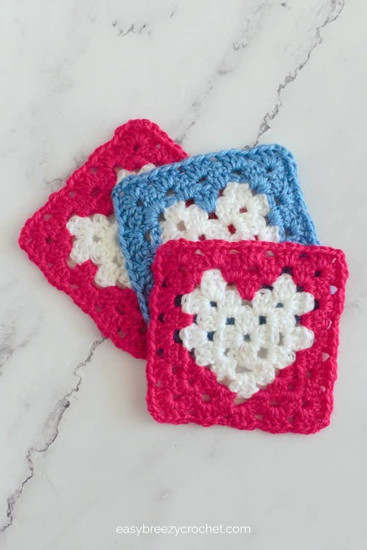 Crochet Heart Granny Square For Beginners | Easy Breezy Crochet