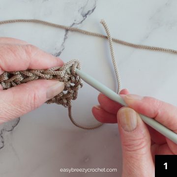 How To Crochet A Slip Stitch (Sl St) For Beginners | Easy Breezy Crochet