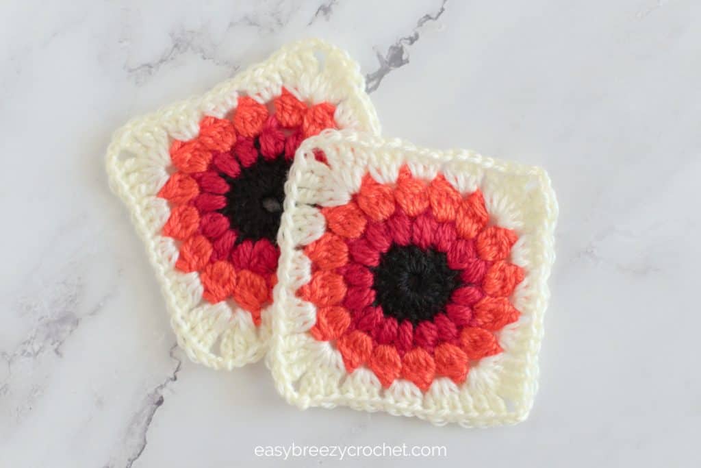 Sunburst Granny Square Pattern | Easy Breezy Crochet