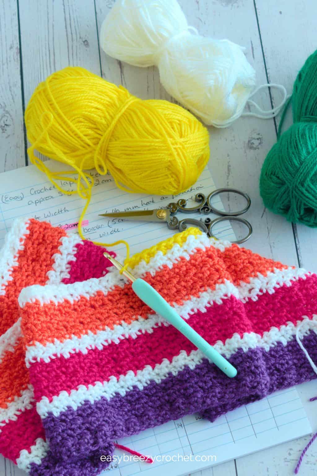 Free Crochet Lap Blanket Pattern | Easy Breezy Crochet