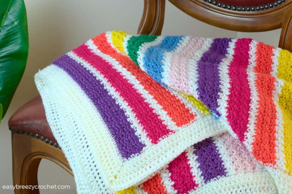 Free Crochet Lap Blanket Pattern | Easy Breezy Crochet