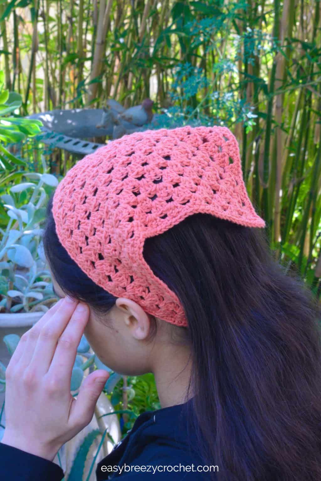 Easy Crochet Bandana Pattern | Easy Breezy Crochet
