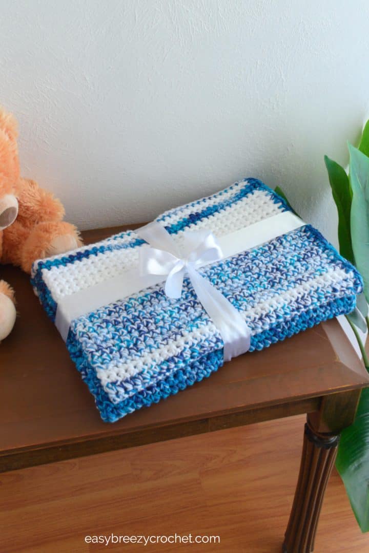 Easy Single Crochet Baby Blanket | Easy Breezy Crochet