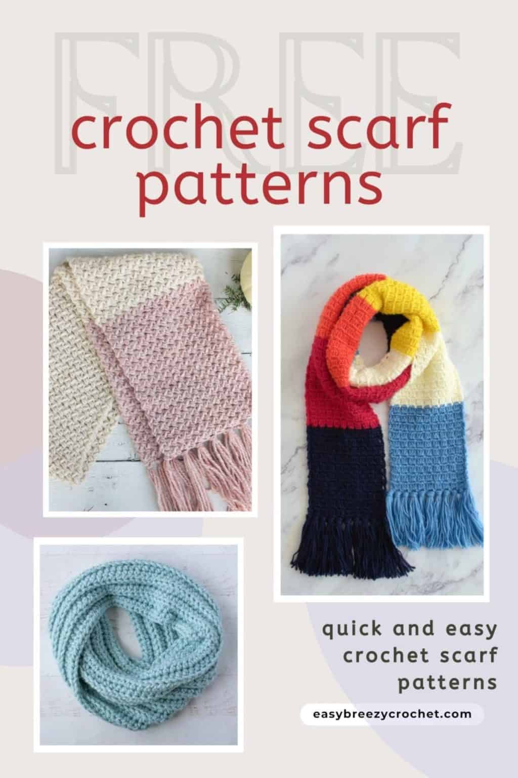 Free Crochet Scarf Patterns | Easy Breezy Crochet