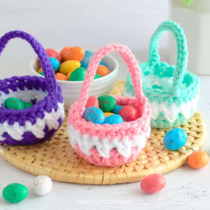 20+ Free Crochet Basket Patterns | Easy Breezy Crochet
