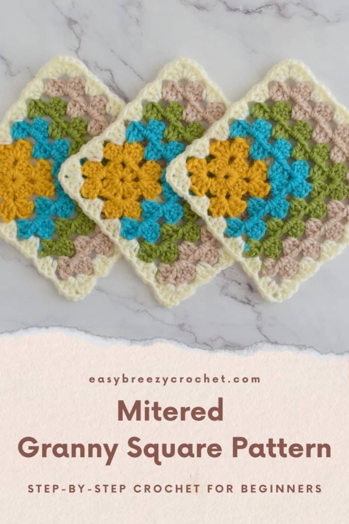 Mitered Granny Square | Easy Breezy Crochet