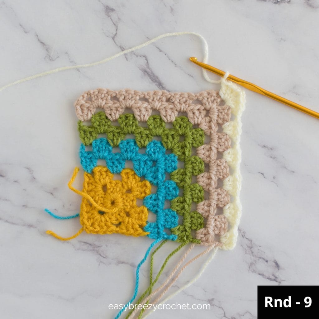 Mitered Granny Square | Easy Breezy Crochet