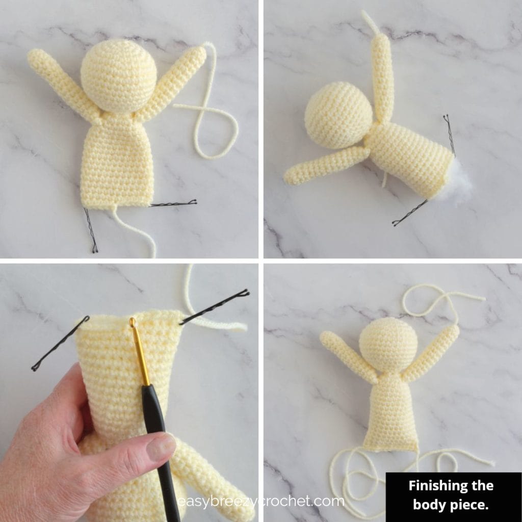 Free Sitting Crochet Angel Pattern (Angelica) | Easy Breezy Crochet
