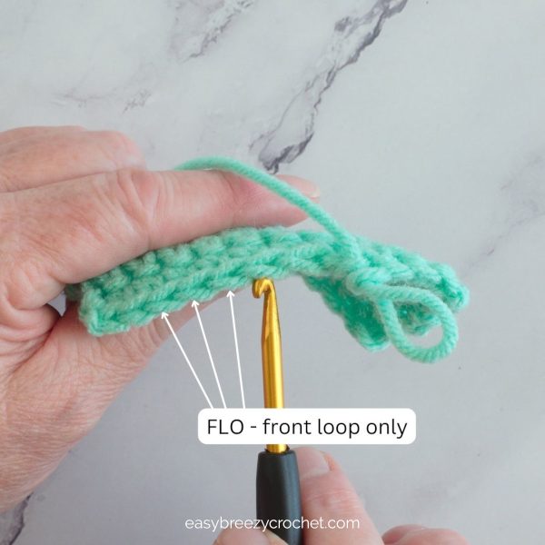 Understanding Front Loop And Back Loop Crochet | Easy Breezy Crochet