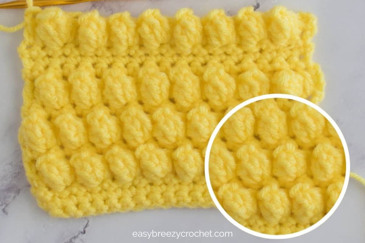How To Make A Crochet Popcorn Stitch | Easy Breezy Crochet