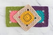 Circle Granny Square Pattern - Titan's Wheel | Easy Breezy Crochet