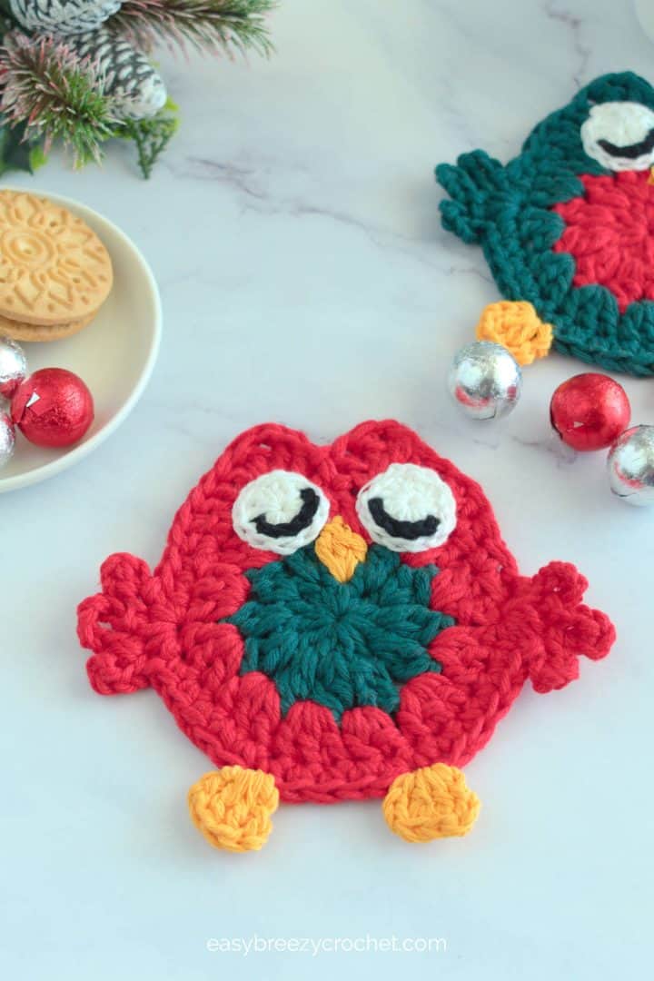 Crochet Owl Coasters | Easy Breezy Crochet