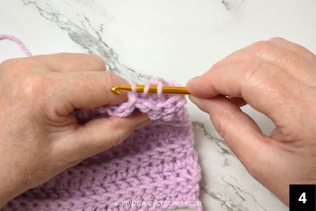 How to Do A Back Post Double Crochet | Easy Breezy Crochet