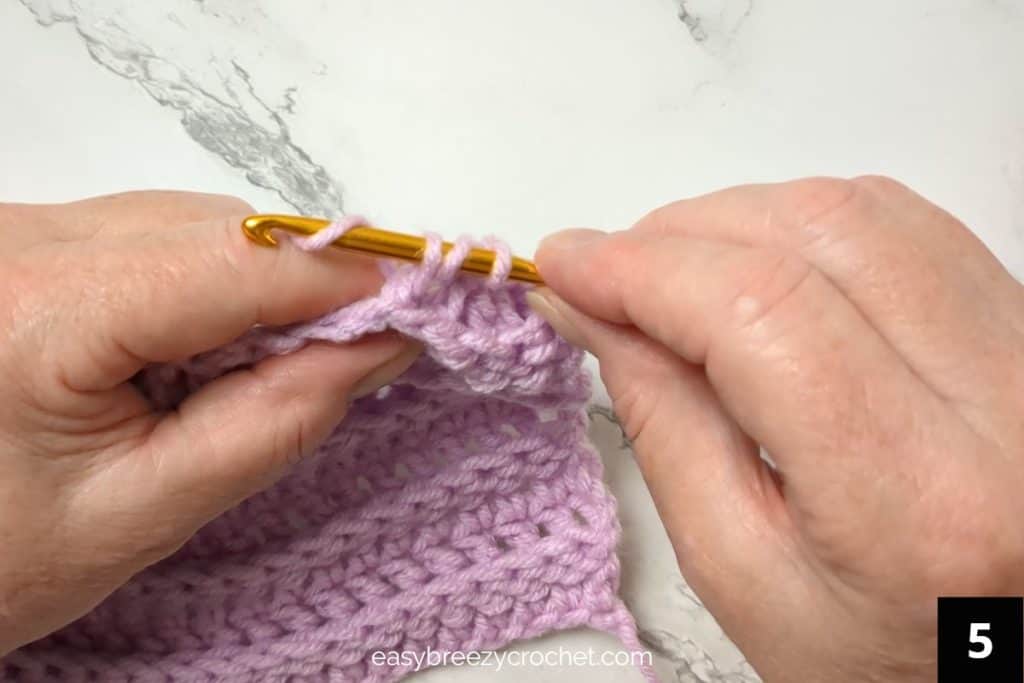 How to Do A Back Post Double Crochet | Easy Breezy Crochet