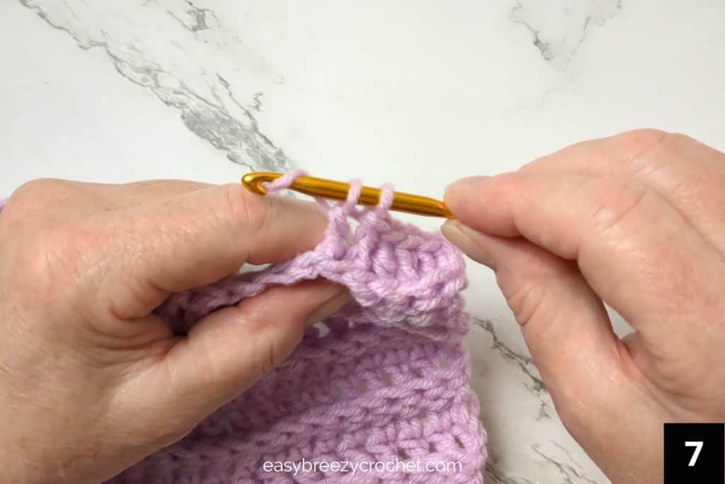 How to Do A Back Post Double Crochet | Easy Breezy Crochet