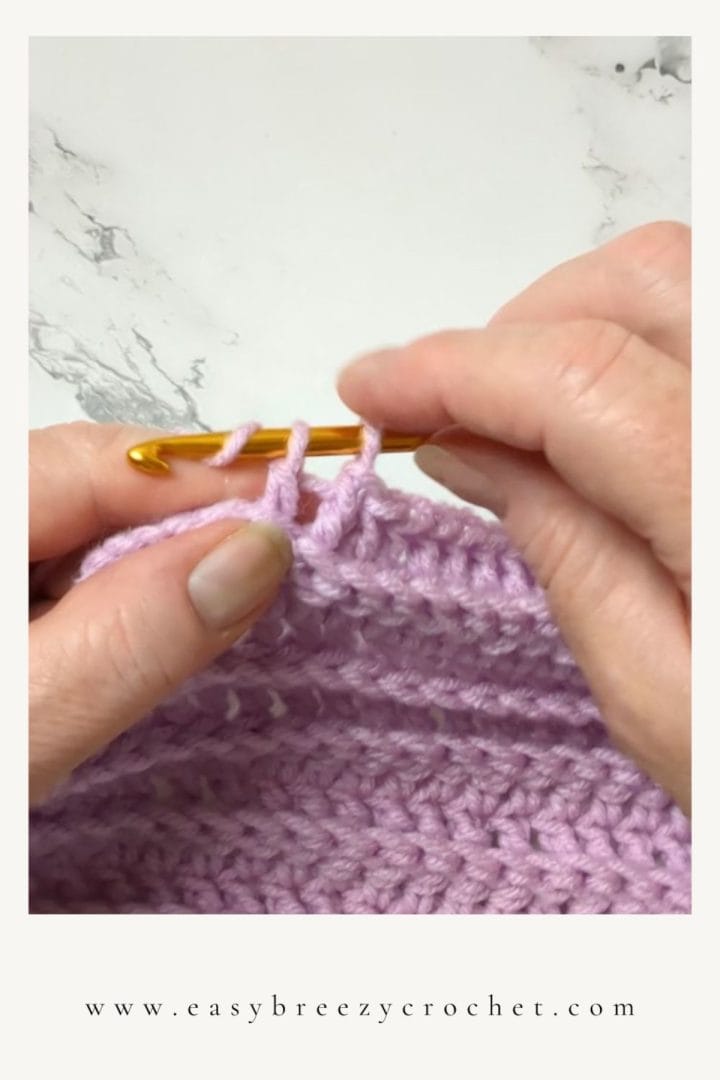 How to Do A Back Post Double Crochet | Easy Breezy Crochet