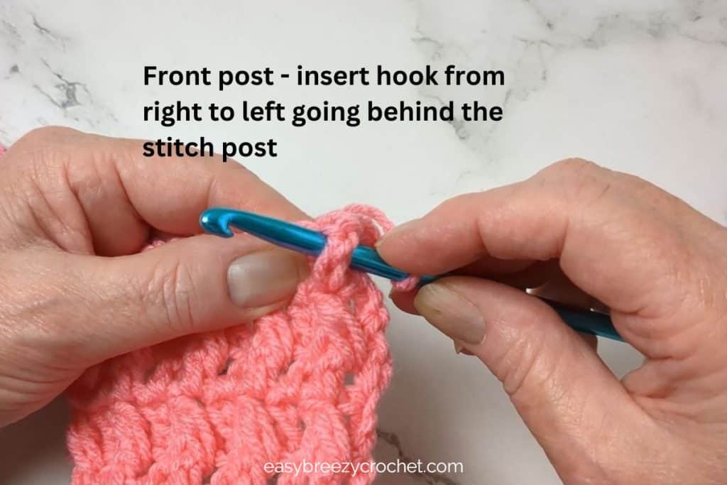 How To Make A Front Post Puff Stitch | Easy Breezy Crochet
