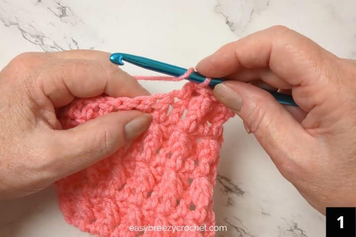 How To Make A Front Post Puff Stitch | Easy Breezy Crochet