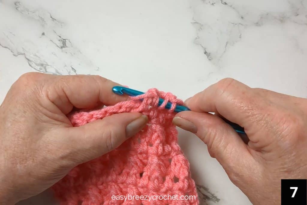 How To Make A Front Post Puff Stitch | Easy Breezy Crochet
