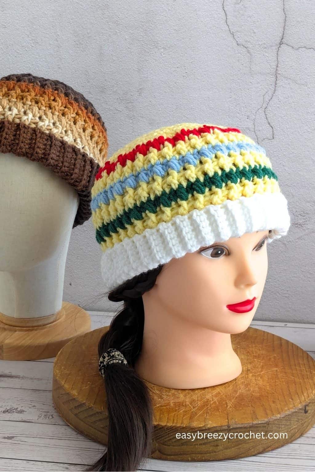 Easy Crochet Adult Beanie | Easy Breezy Crochet