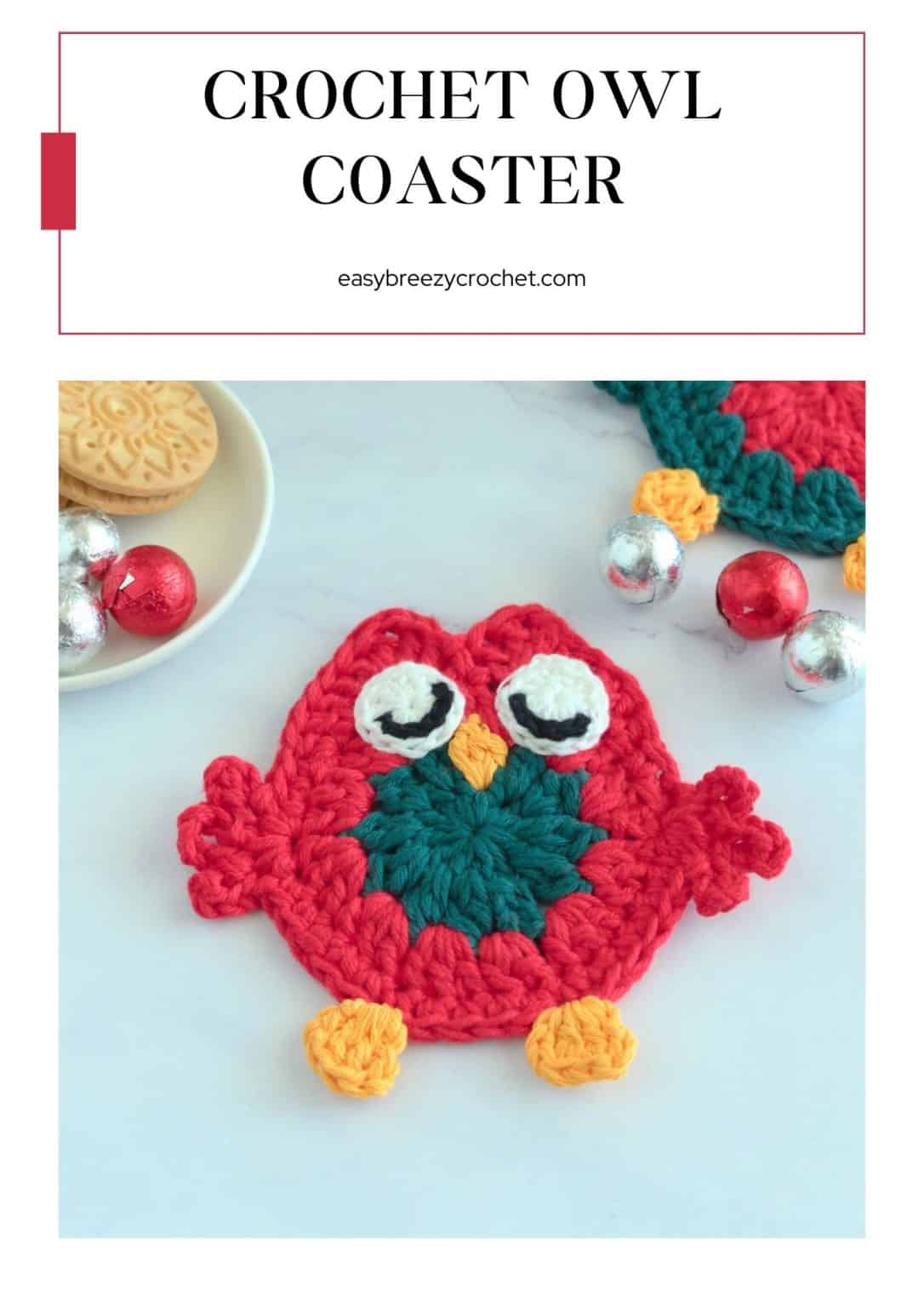 Crochet Owl Coasters | Easy Breezy Crochet