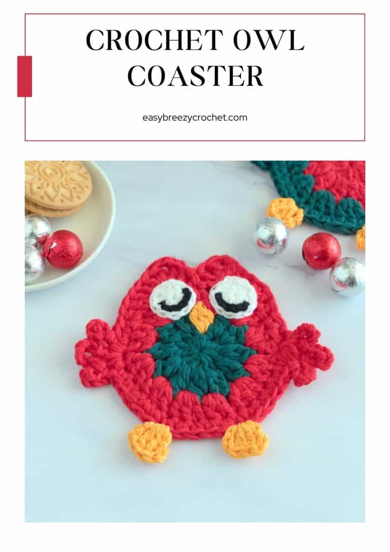 Crochet Owl Coasters | Easy Breezy Crochet