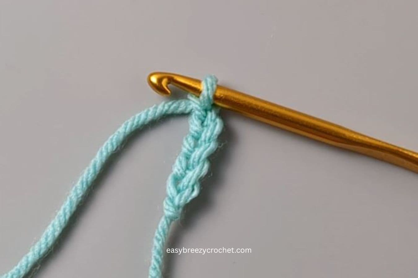 How To Crochet A Chain Stitch (ch) - Beginner Guide | Easy Breezy Crochet