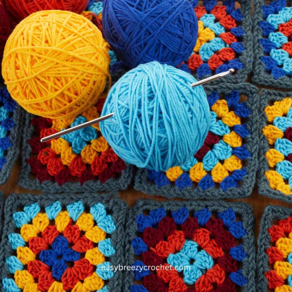 Crochet Flower Granny Square Patterns | Easy Breezy Crochet