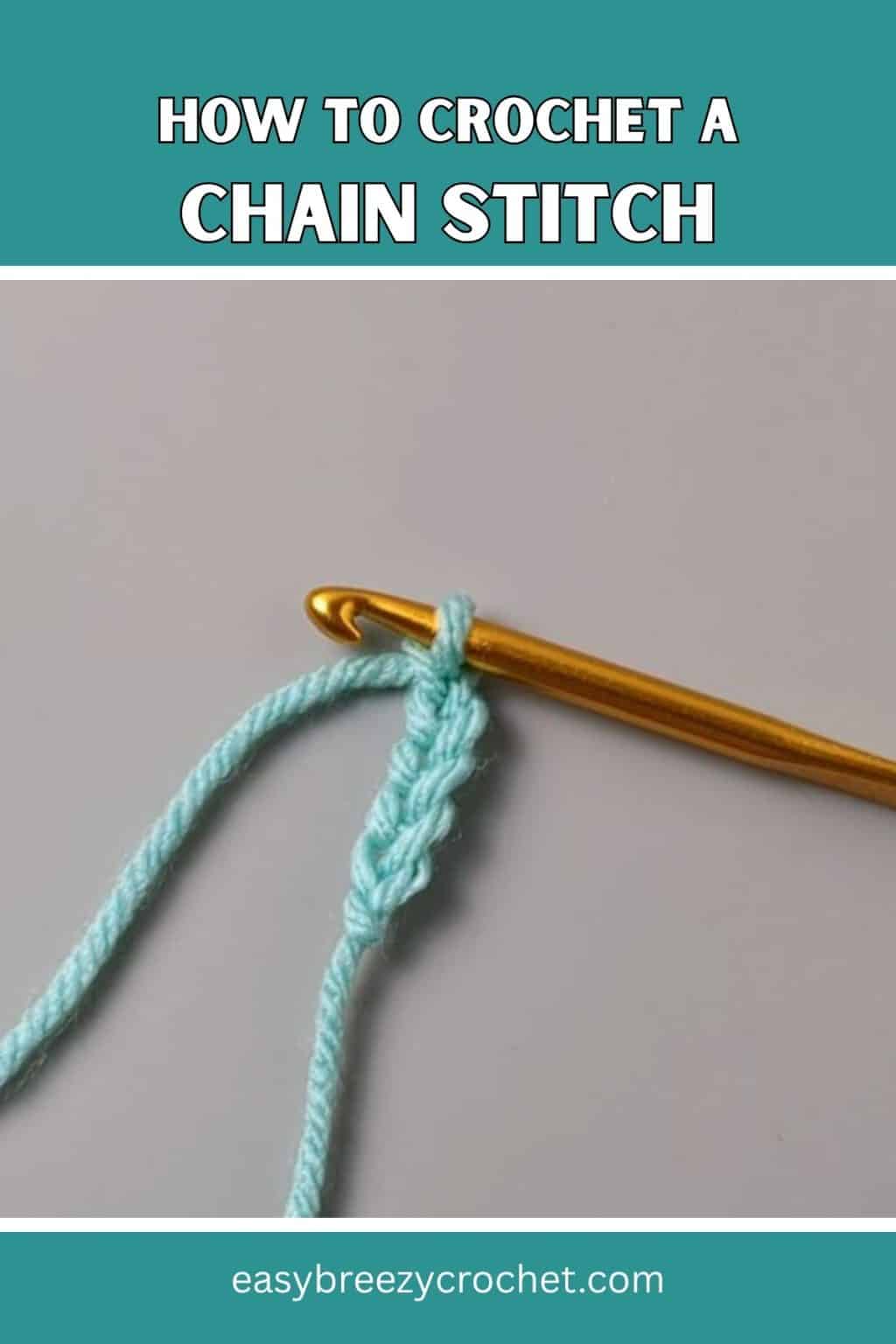 How To Crochet A Chain Stitch (ch) - Beginner Guide | Easy Breezy Crochet