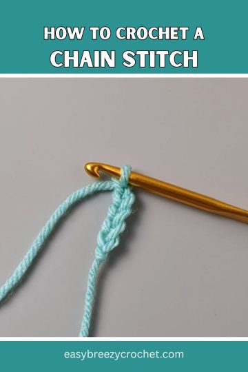 How To Crochet A Chain Stitch (ch) - Beginner Guide | Easy Breezy Crochet